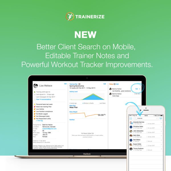Trainerize Update: Updated Mobile Workout Tracker, Improved Mobile ...