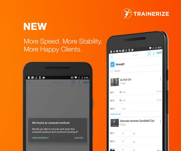 Trainerize Update: New Workout Tracker + Auto-Save feature
