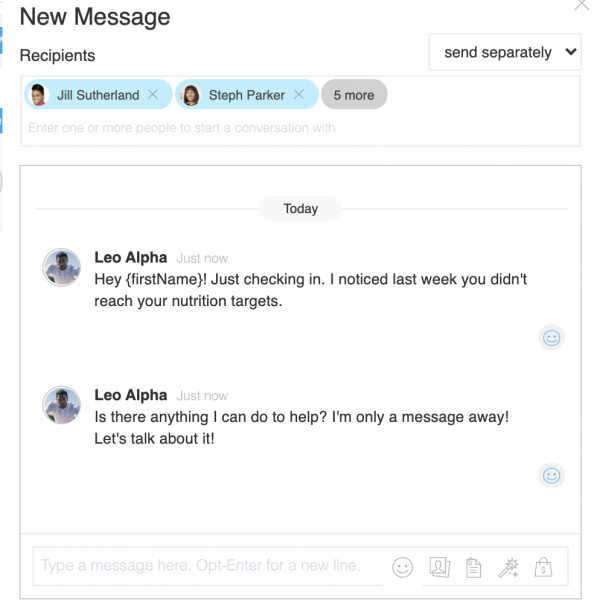 bulk messaging trainerize • Fitness Business Blog
